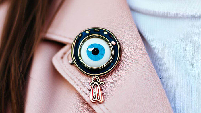Evil Eye Safety Pins | Evil Eye Refrigerator Magnets – Evil Eye Gallery